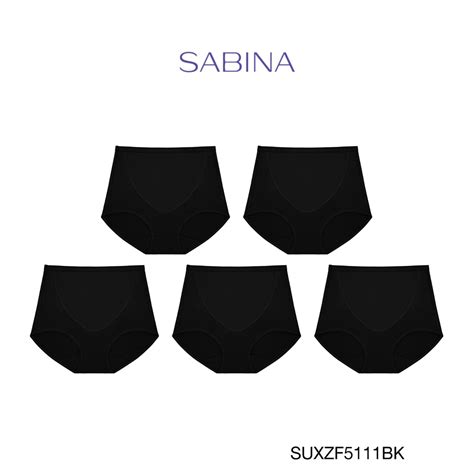 Sabina กางเกงชั้นใน Set 5 ชิ้น รุ่น Panty Zone รหัส Suxzf5111bk สีดำ