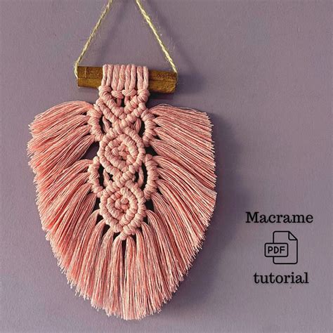 Feather Macrame Pattern Leaf Tutorial Step By Step Diy Macrame