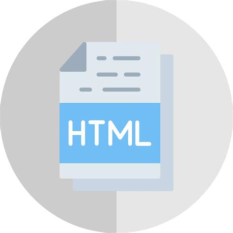 Html File Format Vector Icon Design 29424700 Vector Art At Vecteezy