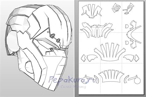 Deadpool Semi Rigid Costume Mask Diy Pdf Template Artofit