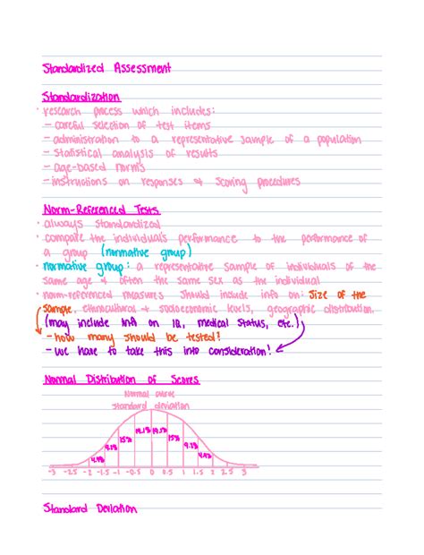 Statistics And Standardized Assessment Standardized Assessment