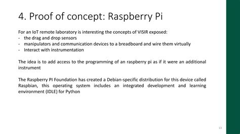 Proof Of Concept Remote Laboratory Raspberry Pi Fpaa Pptx