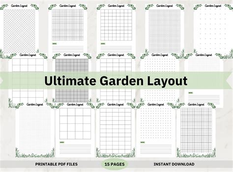 Printable Garden Layouts Plot Plan Templates For Gardening Design Diy