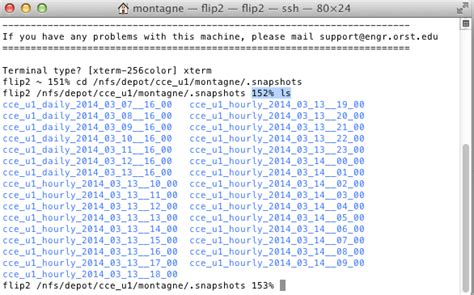 Restore Using Snapshots Information Technology And Computing Support Oregon State University