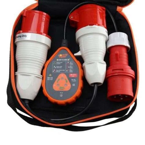 Socket And See Sok110vkit Industrial Socket Tester Kit 110v 16a And 32a 3 Pin One Socket Tester