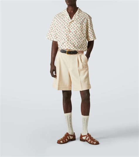 Valentino Wool Gabardine Bermuda Shorts Valentino