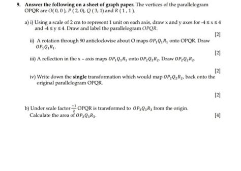 Solved Answer The Following On A Sheet Of Graph Paper Chegg