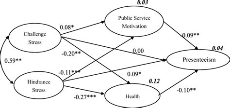 Final Structural Equation Model With Standardized Maximum Likelihood