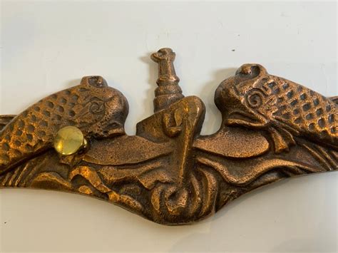Solid Brass Submarine Plaque At 1stdibs