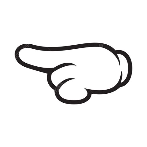 Mickey Mouse Hand Pointing Left