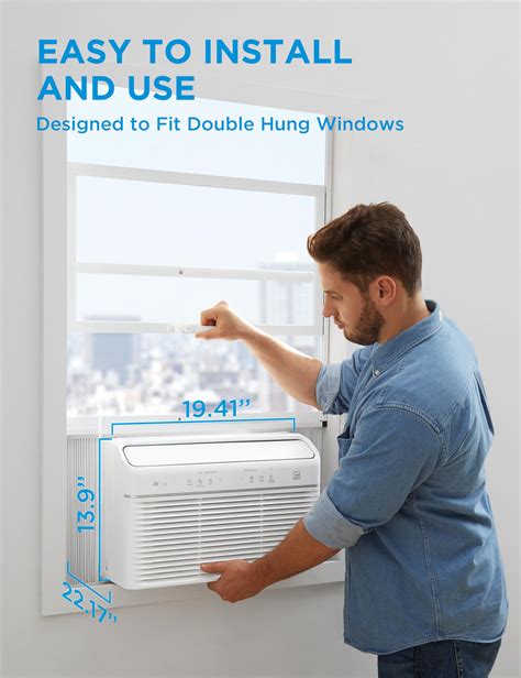 Midea 12000 Btu Smart Inverter Air Conditioner Window Unit With Heat