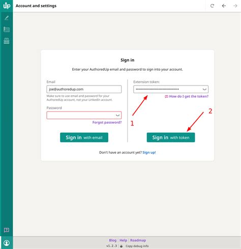 How Do I Sign In Using An Extension Token Account Authoredup