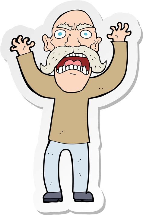 Angry Old Man Clipart