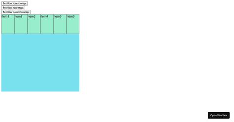 Flexbox Flex Flow Codesandbox