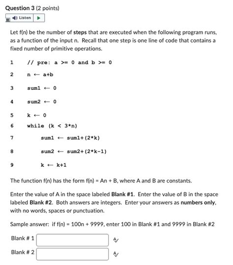 solved let f n be the number of steps that are executed