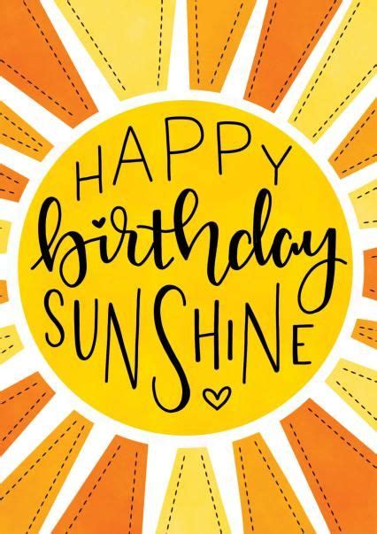Happy Birthday Sunshine