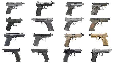 Types Of Handguns List