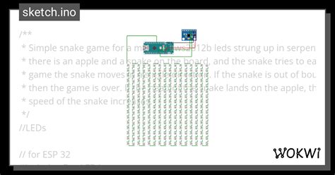 16x16 Neopixel Matrix Simple Copy Wokwi Esp32 Stm32 Arduino Simulator