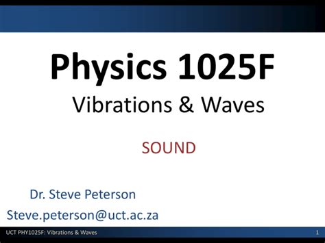 PHY1025F 2014 V02 Sound Lecture Slides