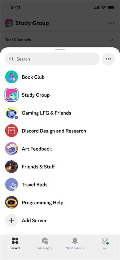 New Mobile App Layout Discord