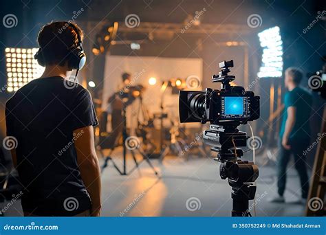 Behind The Scenes Of A Film Production Stock Illustration Illustration Of Video