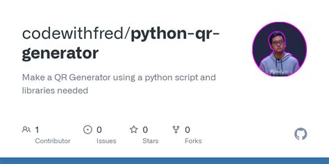 GitHub Codewithfred Python Qr Generator Make A QR Generator Using A