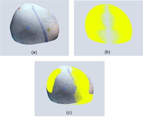 Ellipsoid Fitting A 3d Model B Ellipsoid C Overlaying Model And