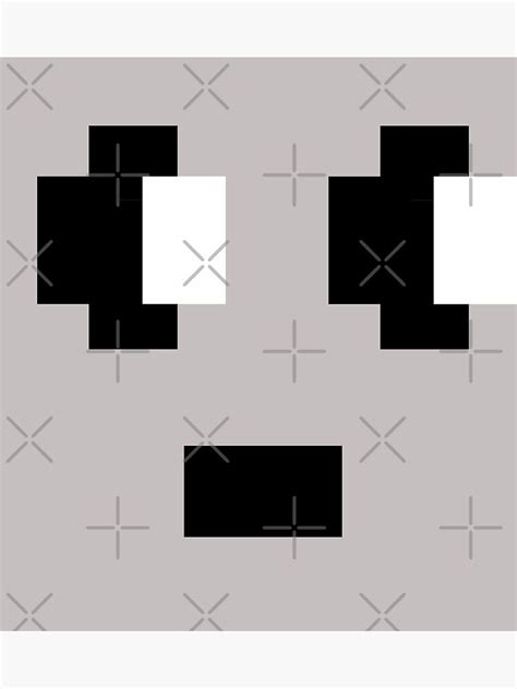 90s Oversized Pixel Ghost Face Poster For Sale By Schka Redbubble