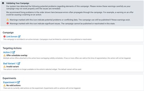 publish validation fanplayr docs