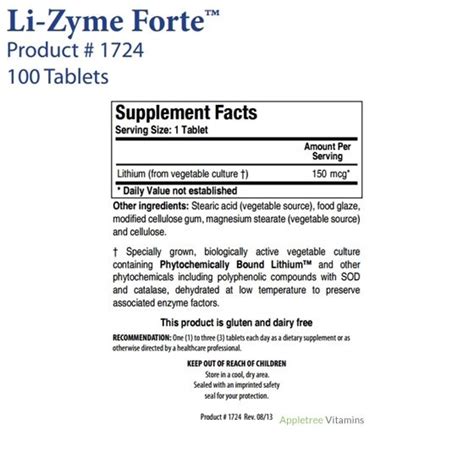Biotics Research Li Zyme Forte ™ Lithium