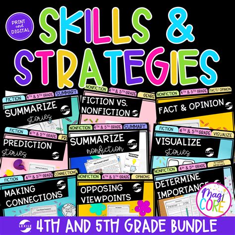 4th And 5th Reading Comprehension Skills And Strategies Bundle Magicore