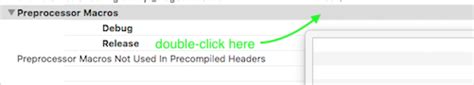 Objective C How To Define A Preprocessor Symbol In Xcode Stack Overflow