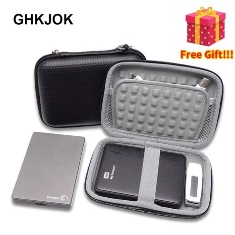 휴대용 25 인치 하드 디스크 케이스 Hdd 보호 가방 외장 하드 드라이브이어폰u 디스크데이터 케이블보조 배터리 보관 가방하드 드라이브 가방 And 케이스