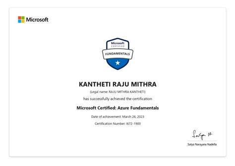 Raju Mithra Kantheti On Linkedin Microsoftazure Azurecertification Cloudcomputing