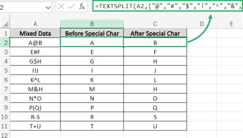 How To Separate All Sorts Of Data Using Excel Formulas Spreadsheeto