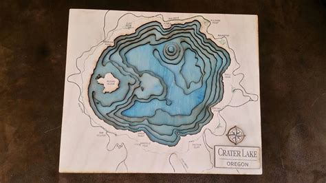 Crater Lake Bathymetric Chart