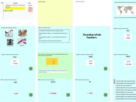 Maths Gcse Number Powerpoint Lessons Rounding Estimating Error Intervals Teaching Resources