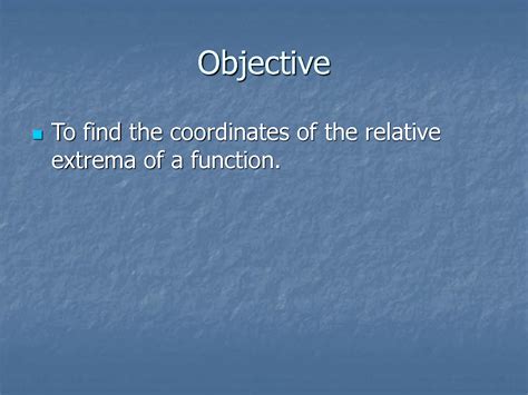 SOLUTION Relative Extrema And The First Derivative Test Studypool