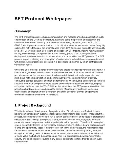 Sftprotocol Whitepaper Pdf Cryptocurrency Cloud Computing