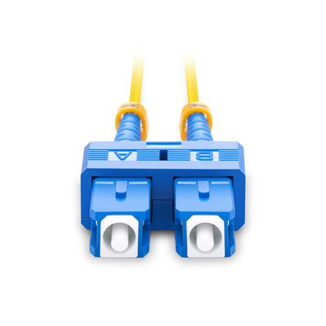 Lc Upc To Sc Upc Duplex Os2 20mm Lszh Fiber Optic Patch Cable 12m