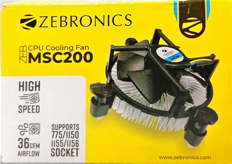 Zebronics Cpu Cooling Fan Sun Computer System