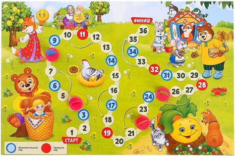 Настольная игра ходилка В стране сказок детская бродилка игра путешествие с кубиками и