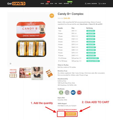How To Order Candy B Simple Steps With Get Candy B