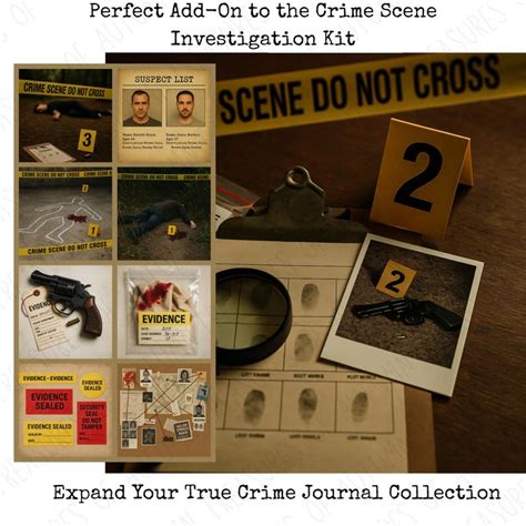 True Crime Homicide Roleplay Scrapbook Pages Etsy