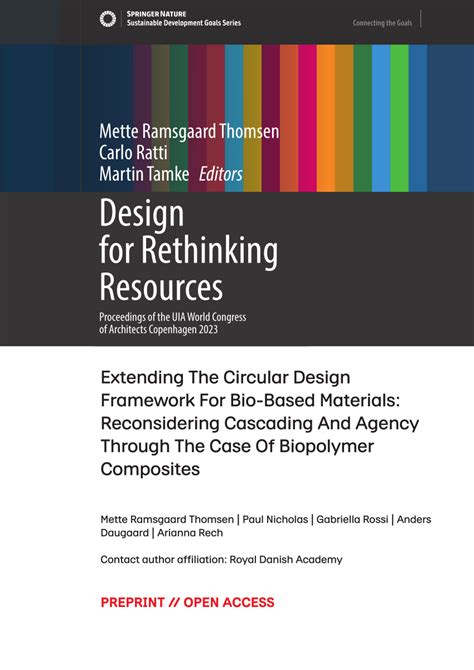 Pdf Extending The Circular Design Framework For Bio Based Materials