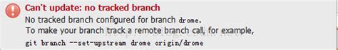已解决 Cant Update No Tracked Branchconnot Update Now Bantch Csdn博客