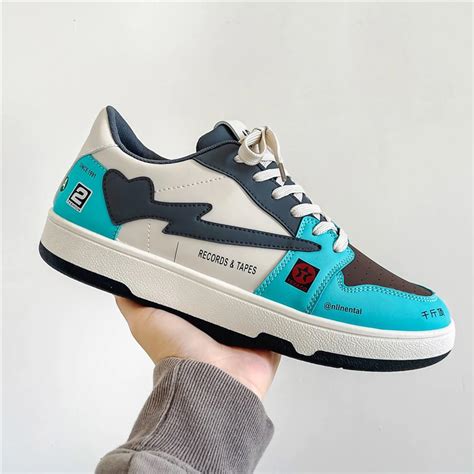 남성용 캐주얼 운동화 하트 스케이트보드 테니스 트레이너 러닝 스포츠 신발 남성 스케이트 플랫 신발 조깅 워킹 스니커즈 가을 Aliexpress