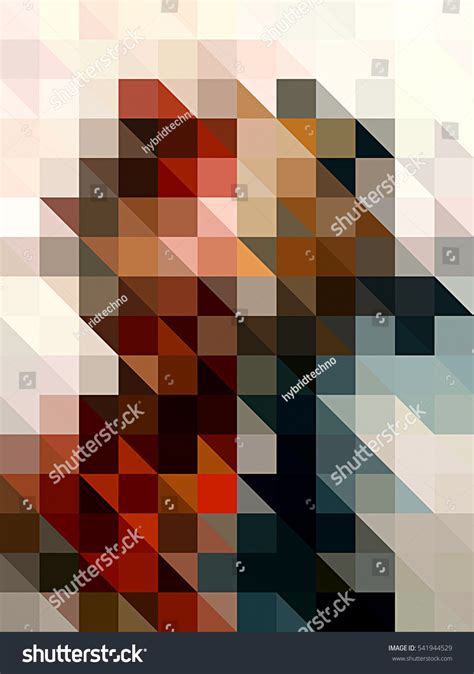 Polygon Background Tessellation Pattern Colorful Triangular Stock Illustration