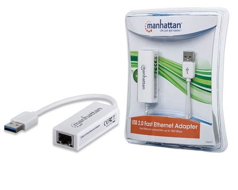 Adaptador Manhattan De Usb A Fast Ethernet Mbps Proingsoft Proyectos En