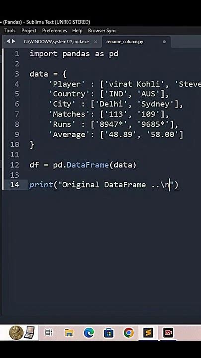 How To Rename Column Names In Pandas Basic Operations Python Coding